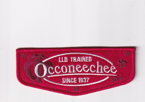 Displaying "Occoneechee Council / LLD Trained Flap (red) " #45852 ...
